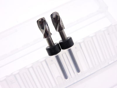 2qty 5.25mm Carbide End Mill Router Bit FR4 CNC Spiral 2 Flute 3/8" L 1 ...