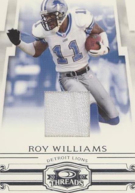 2007 Donruss Threads - Roy Williams #88 Threads Jerseys /250 (MEM) for ...