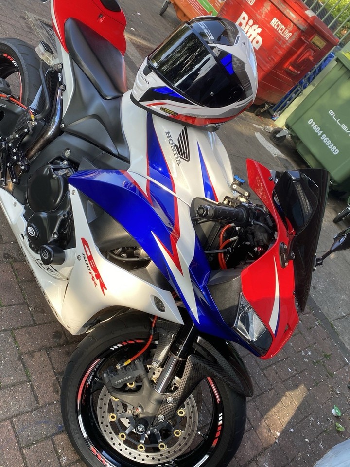 Honda Cbr600rr RR 2010 Red White Blue Tri Colour Motorcycle Bike | eBay UK