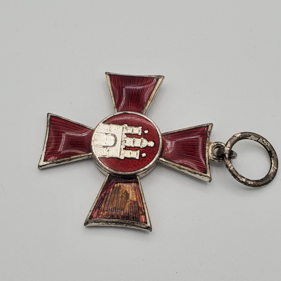 Original WWI German Hanseatic Cross military award medal Hamburg 1914 ...