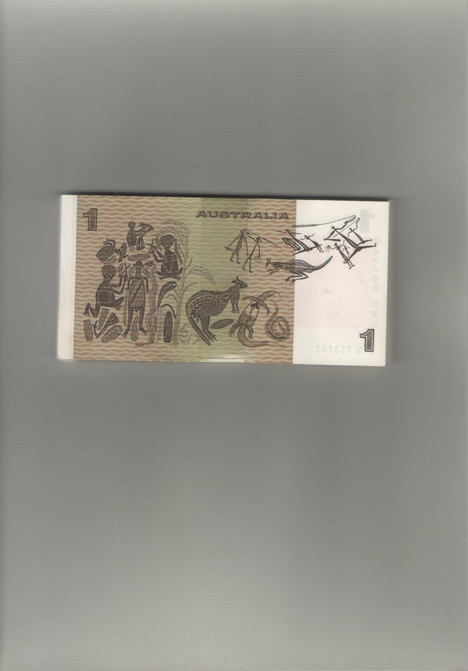 1982 $1 Johnston Stone Bundle of 100 Banknotes | eBay Australia