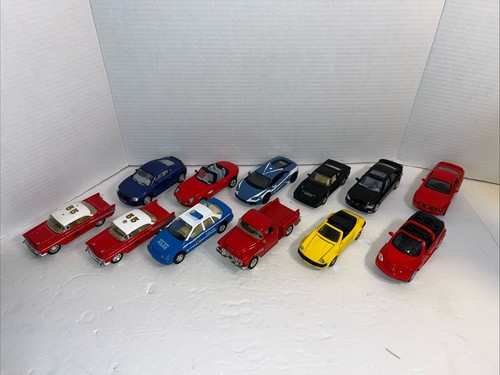 Lot 11 Kinsmart Die Cast Pullback Cars PORSCHE BMW Police Fire For ...