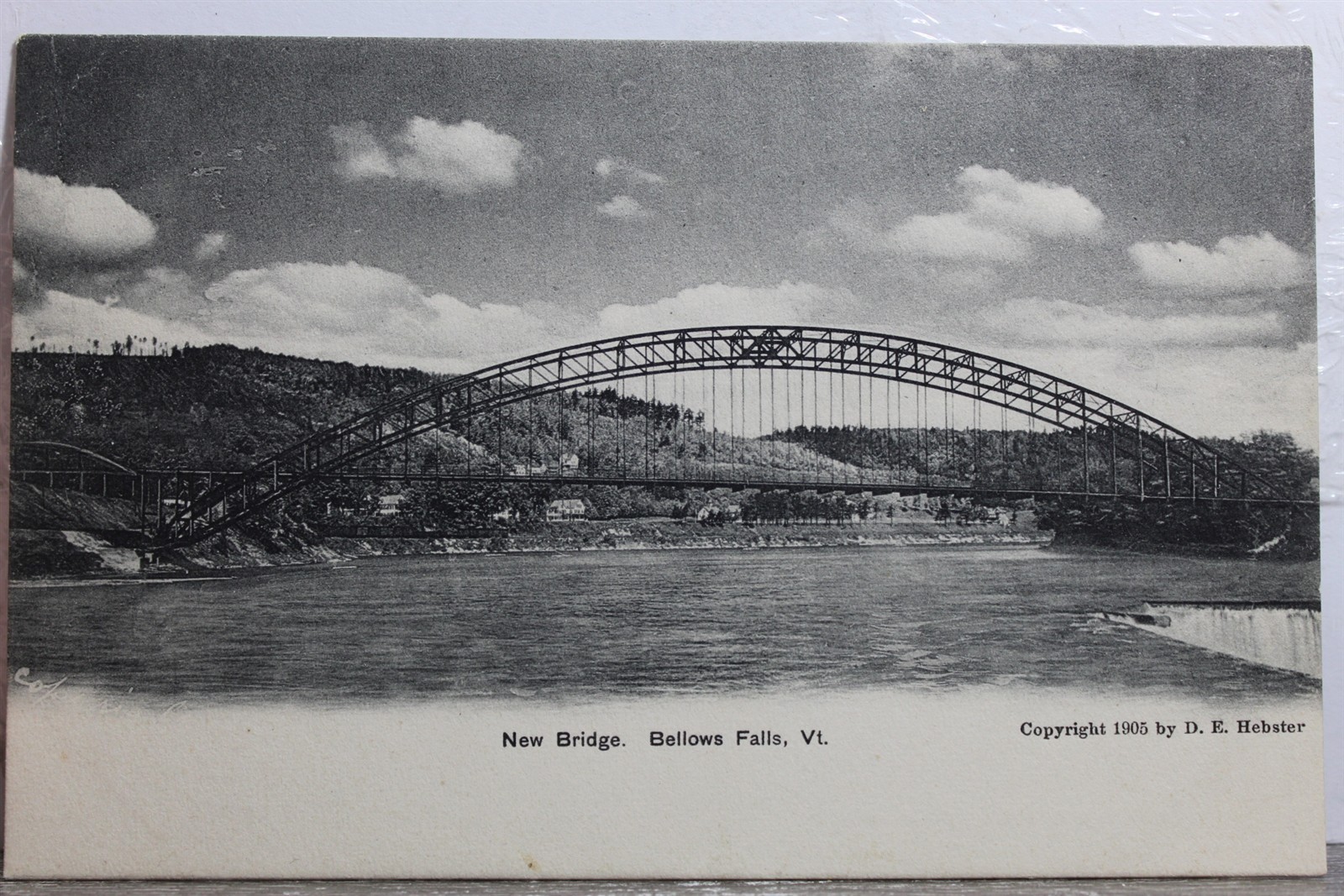 Vermont VT Bellows Falls Bridge Postcard Old Vintage Card View Standard ...