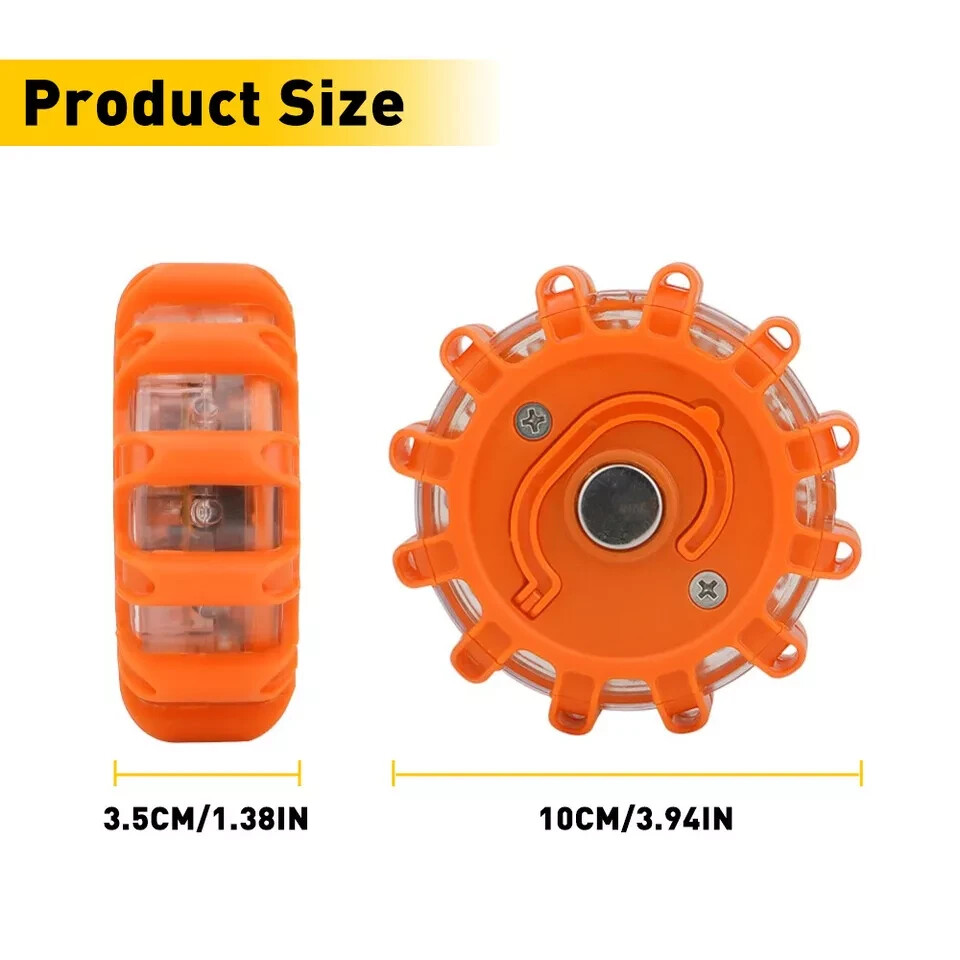 LED Road Flare Emergency Light Roadside Safety Beacon Disc Flashers ...