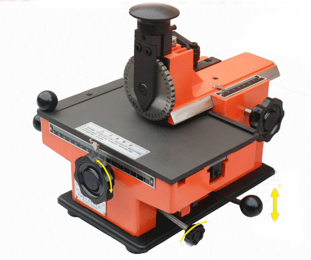 Semi-automatic Nameplate Metal Label Stamping Printer Marking Machine ...