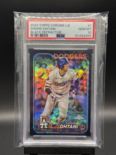 2024 Topps Chrome Logofractor Baseball Shohei Ohtani Black Refractor ...
