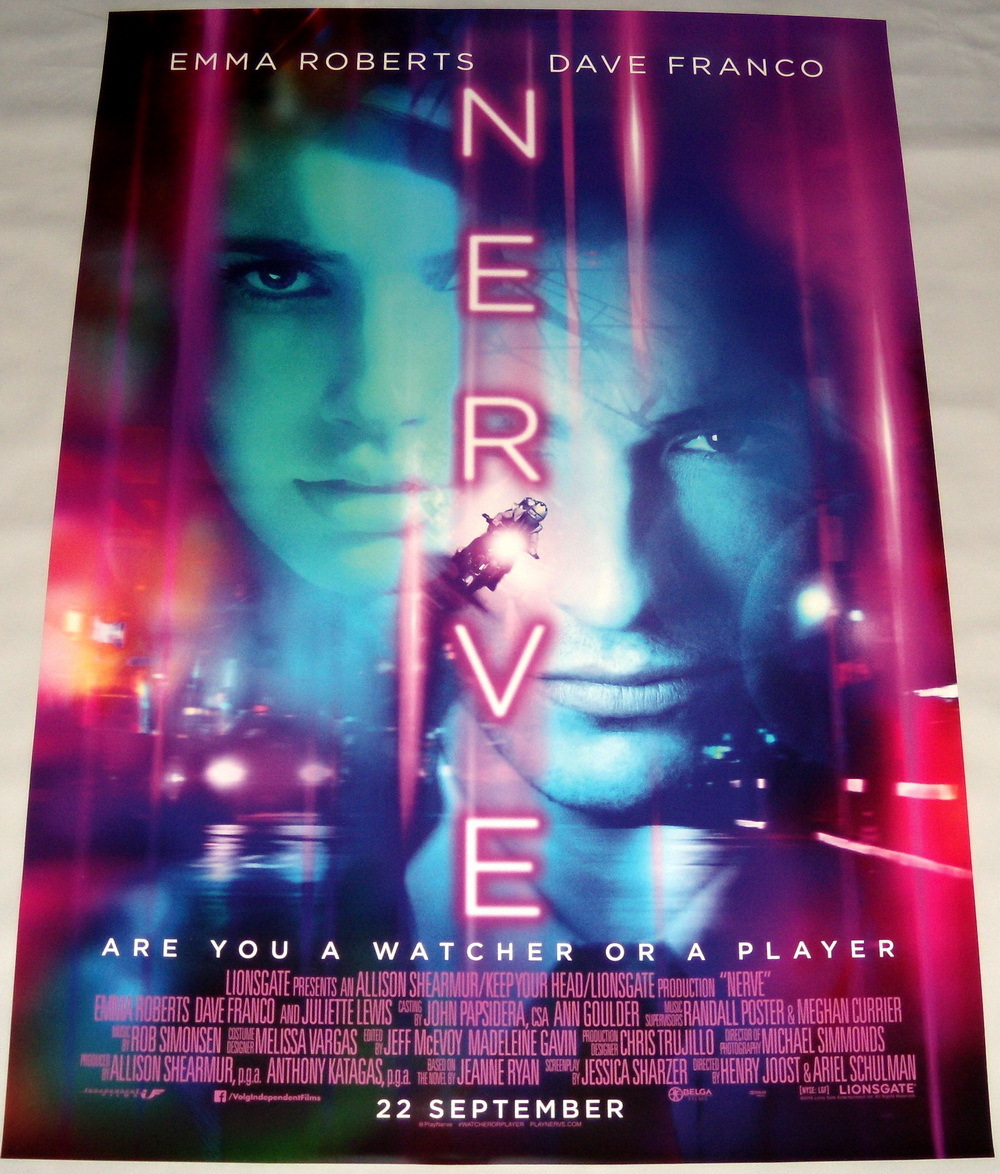 NERVE Emma Roberts Dave Franco Emily Meade Internet DUTCH ONE SHEET ...