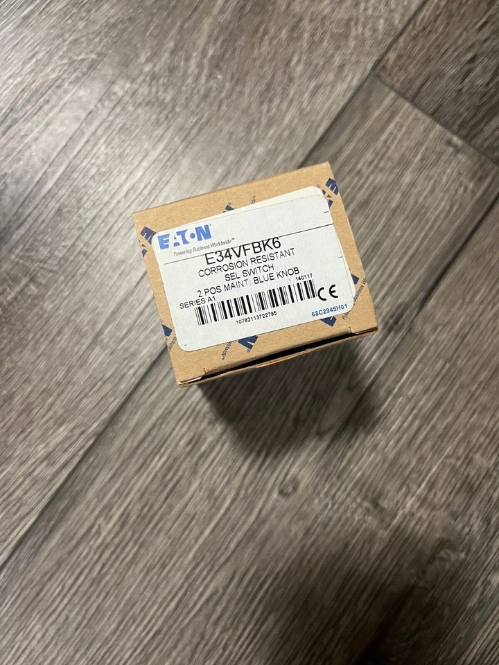 EATON CUTLER HAMMER E34VFBK6 BLUE KNOB 2 POSITION MAINTAINED SELECTOR ...