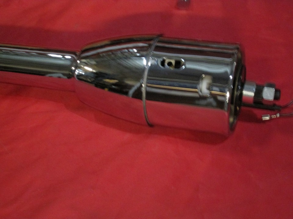 32" Street/Hot Rod Chrome Tilt Steering Column Floor Shift with Banjo ...