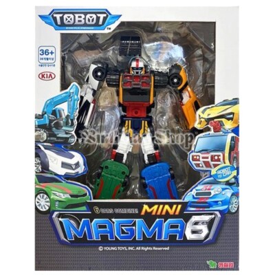 TOBOT MINI MAGMA 6 Car Combine Robot Toy Vehicle Transforming Action ...