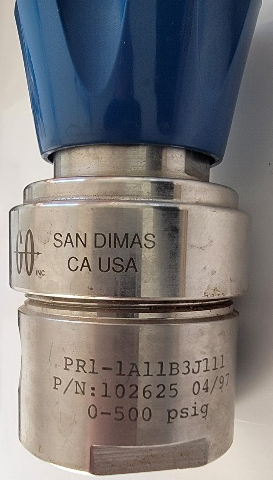 GO REGULATOR PR-1 Series Pressure Regulators PR1-1A11B3J111 0-500 psig ...