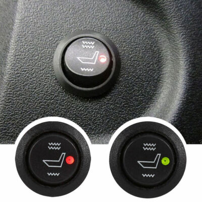 2Pcs Car Seat Heater Switch Round Heated Rocker Hi Low Off Control Kit ...