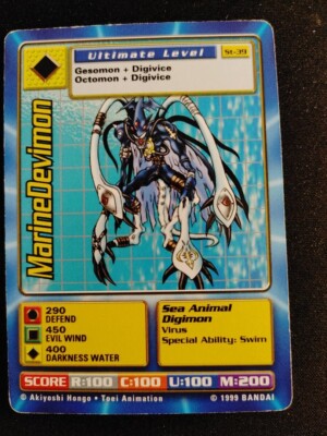 Digimon MarineDevimon Ultimate Level St-39 Mint | eBay
