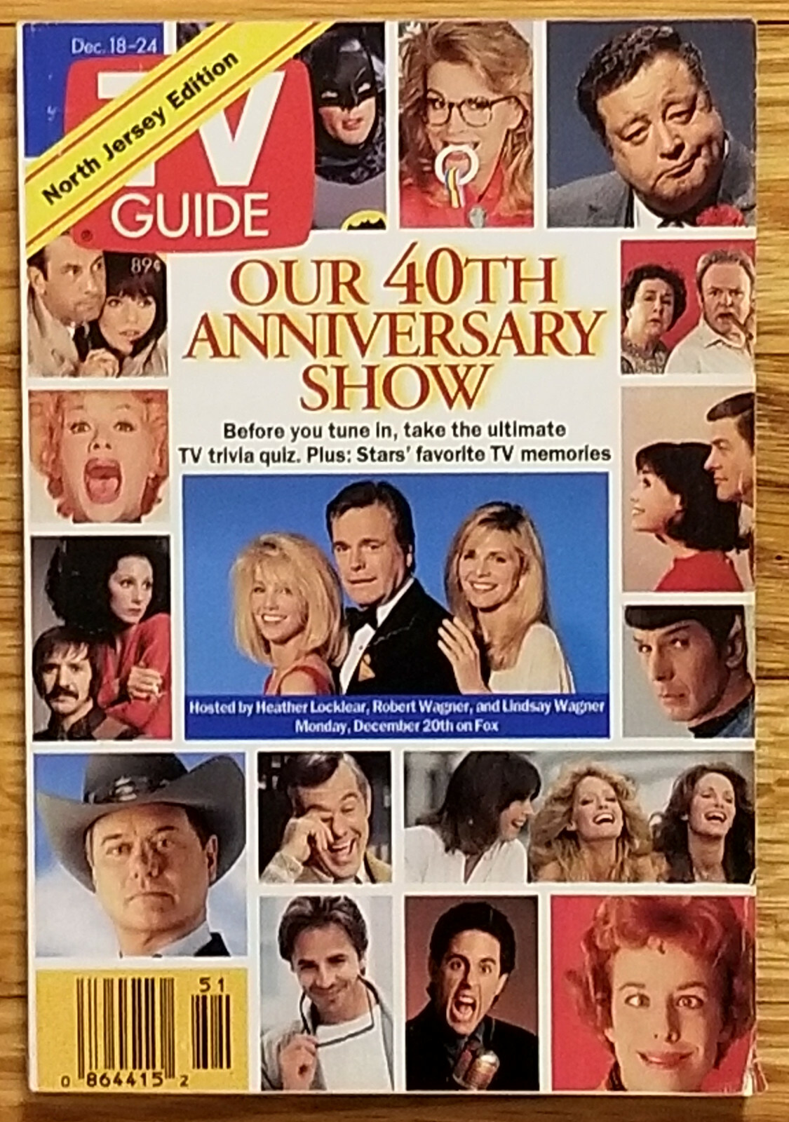 TV Guide 1993 Issue #2125 December 18-24 40th Anniversary Show Carol ...