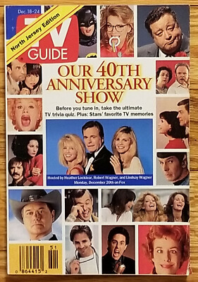 TV Guide 1993 Issue #2125 December 18-24 40th Anniversary Show Carol ...