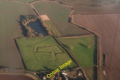 Photo 6x4 Brinkhill, medieval moat: aerial 2014 c2014 | eBay UK
