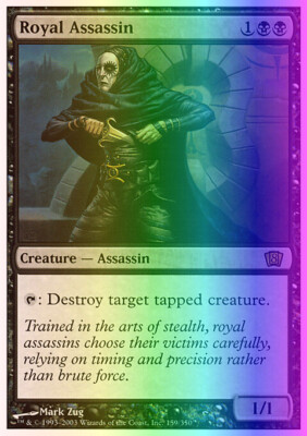 MTG Magic the Gathering Royal Assassin (159/361) Eighth Edition MP FOIL ...