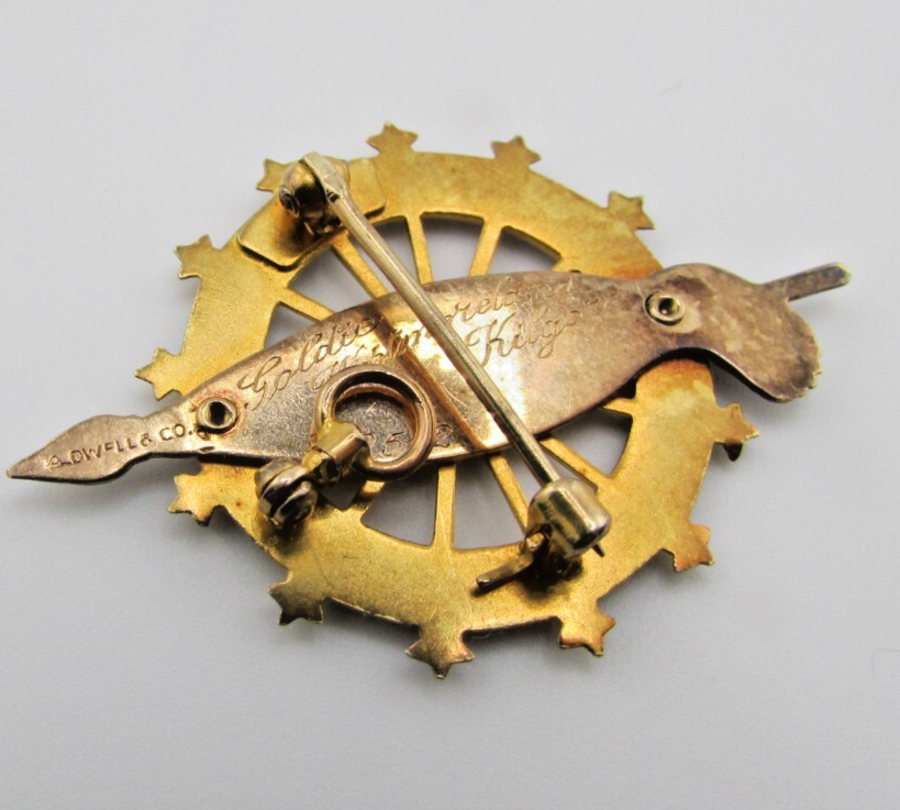 14K GOLD DAUGHTERS OF THE AMERICAN REVOLUTION DAR PIN PENDANT | eBay