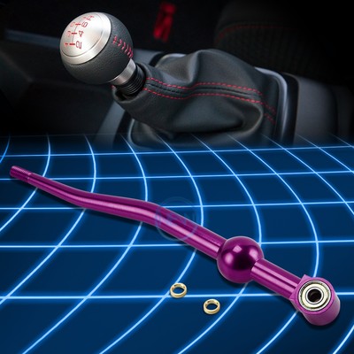 12"Purple Aluminum Dual Bend Manual Stick Short Throw Shifter for EG/EK ...