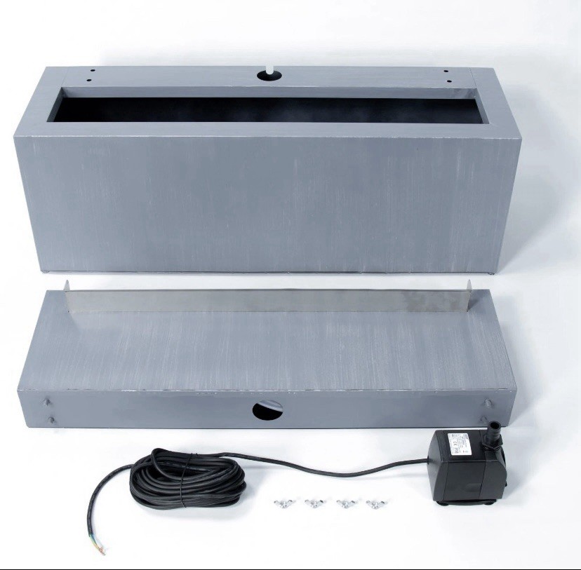 Blade Fountain Stainless Steel Water Feature 57cm Painted Zinc effect ...