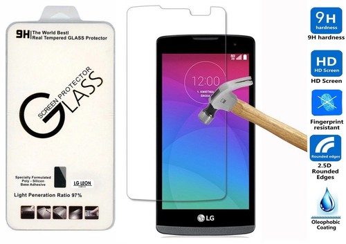 PREMIUM HD CLEAR TEMPERED GLASS SCREEN PROTECTOR FOR LG LEON | eBay