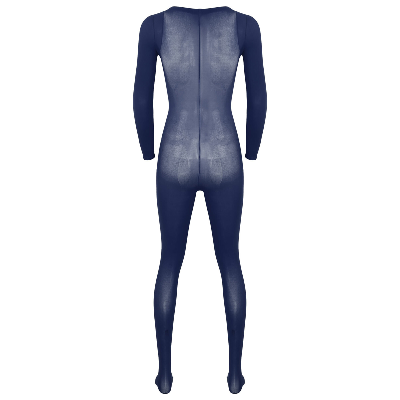 Herren Bodysuit Sexy Durchsichtig Mesh Körperstrümpfe Langarm ...