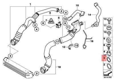 Genuine BMW X3 X5 X6 E46 E53 E60 E61 Pre-Formed Seal 59x67.2x6.2 ...