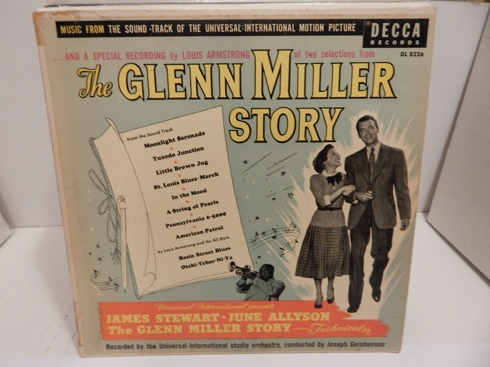 THE GLENN MILLER STORY 1956 Original Soundtrack Louis Armstrong Decca ...
