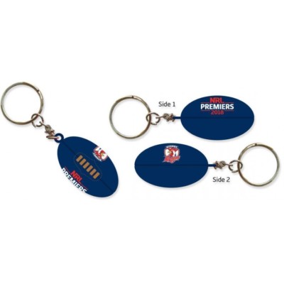 333300 SYDNEY ROOSTERS 2018 PREMIERS NRL RESIN FOOTBALL KEY RING ...