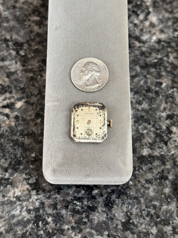 Vintage Longines Caliber 22L Dial & Crown 17J Watch Movement - Repair ...