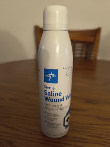 40 Lot Medline Saline Wash Cleansing Irrigation 7.1 Oz MDSALINE7 Sealed ...