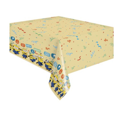 Despicable Me Minions Birthday Plastic Party Tablecloth 84in X 54in 1ct ...