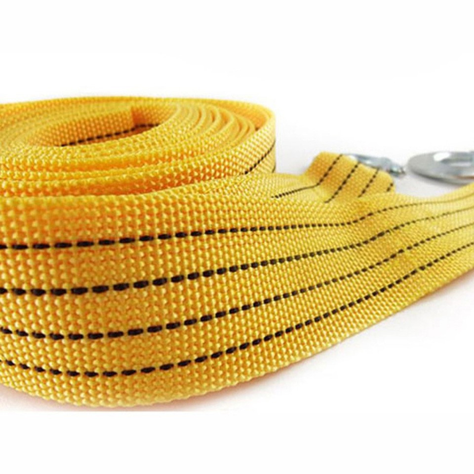 2PC Heavy Duty Car Road Recovery Tow Strap Towing Ropes with 2 Tow ...