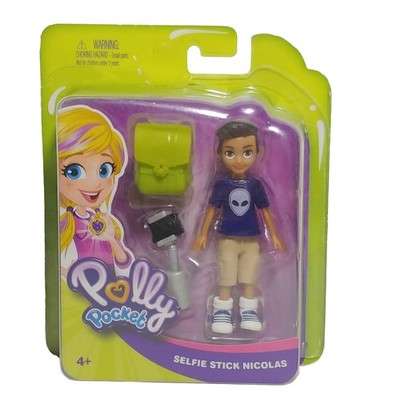 Mattel Polly Pocket Selfie Stick Nicolas Figure New & Sealed | eBay