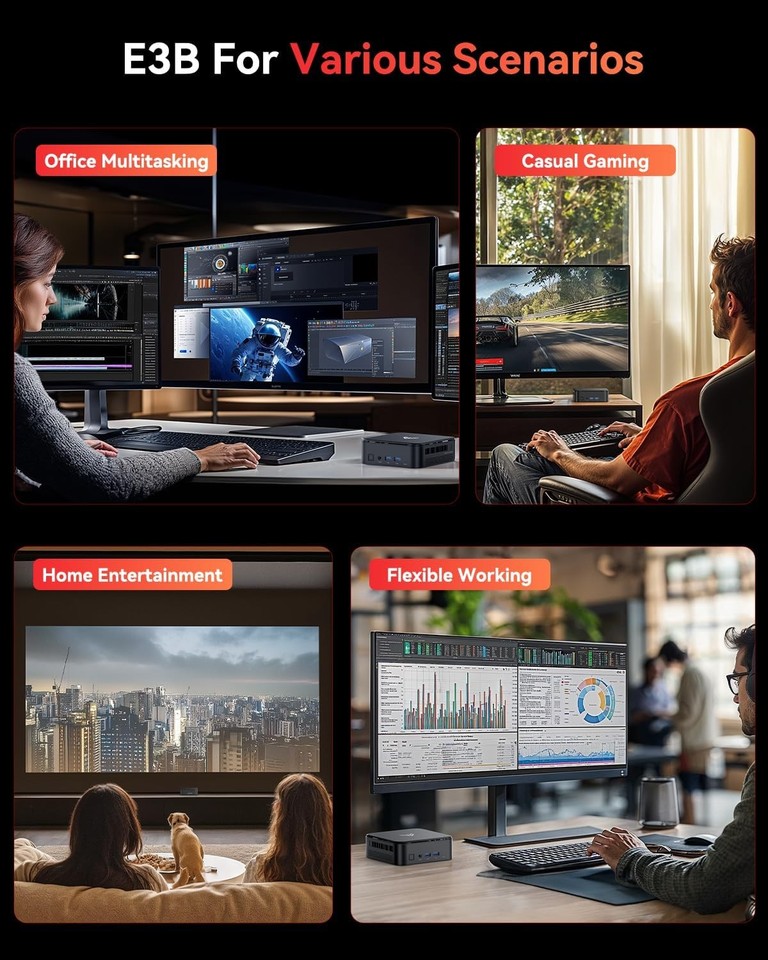 NIPOGI E3B H1 ACEMAGIC M1 MINI PC AMD Ryzen 7 6800H R5 7430U 32GB +1TB ...