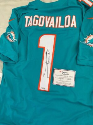Tua Tagovailoa Miami Dolphins Autographed Nike Limited Jersey FANATICS ...