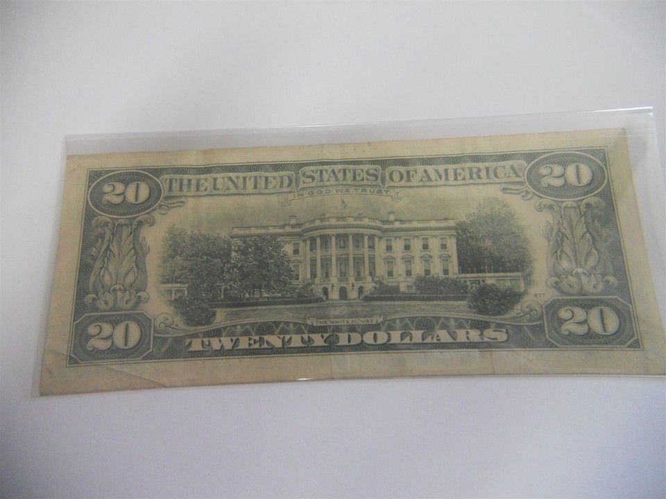 0263a1977 Twenty Dollar $20 Federal Note Used U.S. Currency Serial ...