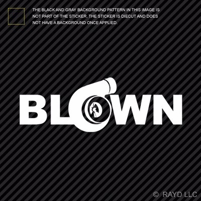 (2x) Blown Sticker Die Cut Decal Self Adhesive jdm dub euro turbo boost ...