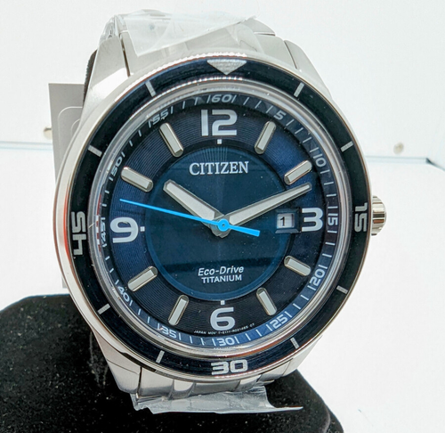 Citizen Brycen Super Titanium Sapphire Blue Dial Men's Watch BM6929-56L ...