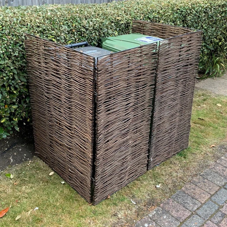 OUTDOOR WHEELIE BIN STORAGE DOUBLE AND TRIPLE SHED WOODEN DUSTBIN ...
