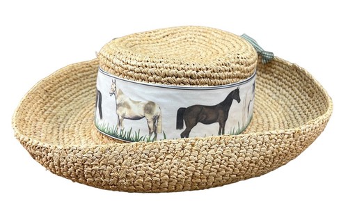 Mary Lake Thompson Hourse Equestrian Straw Hat Women’s Small 22 ...