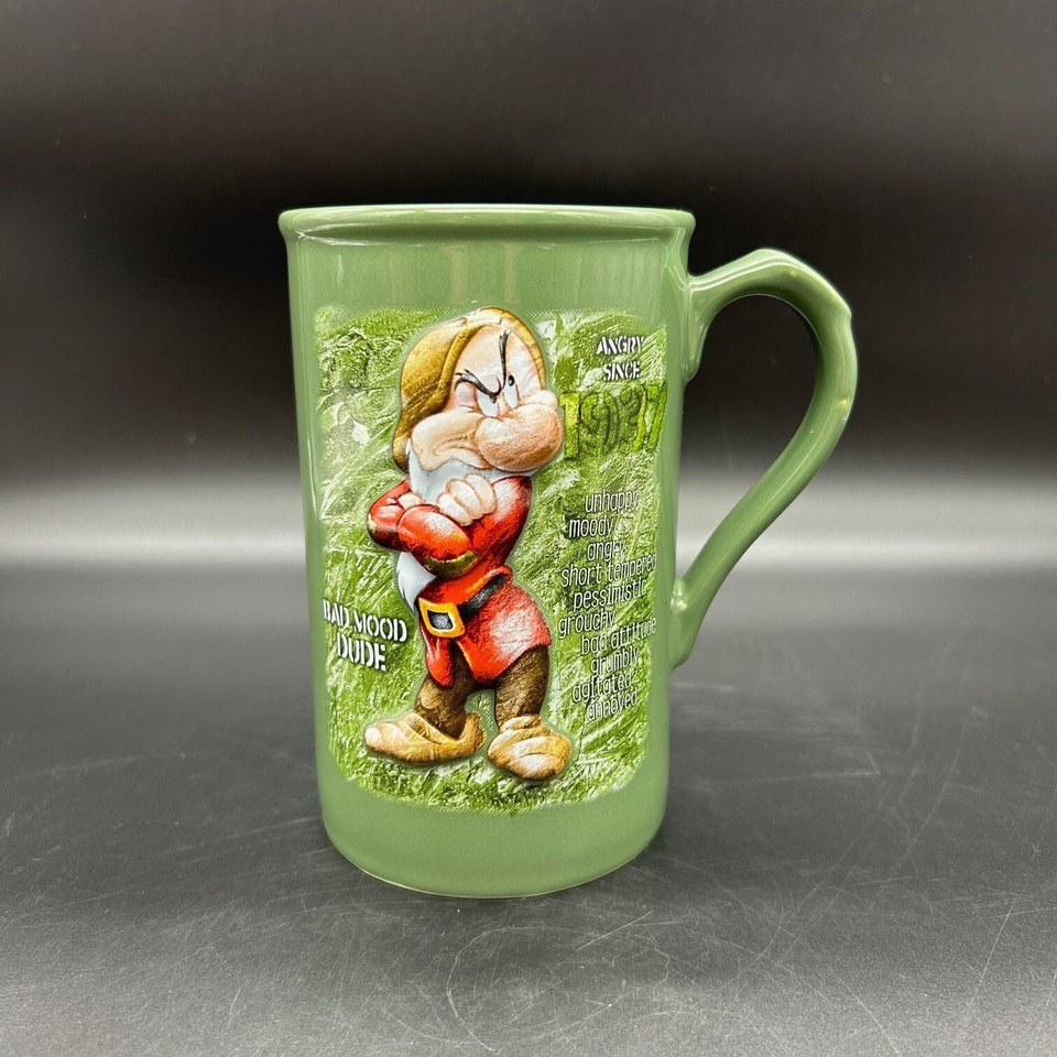 Walt Disney World Green Grumpy Bad Mood Dude Coffee Mug Oversized | eBay