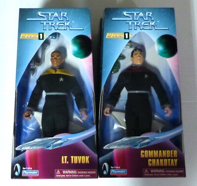 Star Trek Voyager - 9-inch lot "CHAKOTAY, TUVOK" NEW in sealed boxes ...