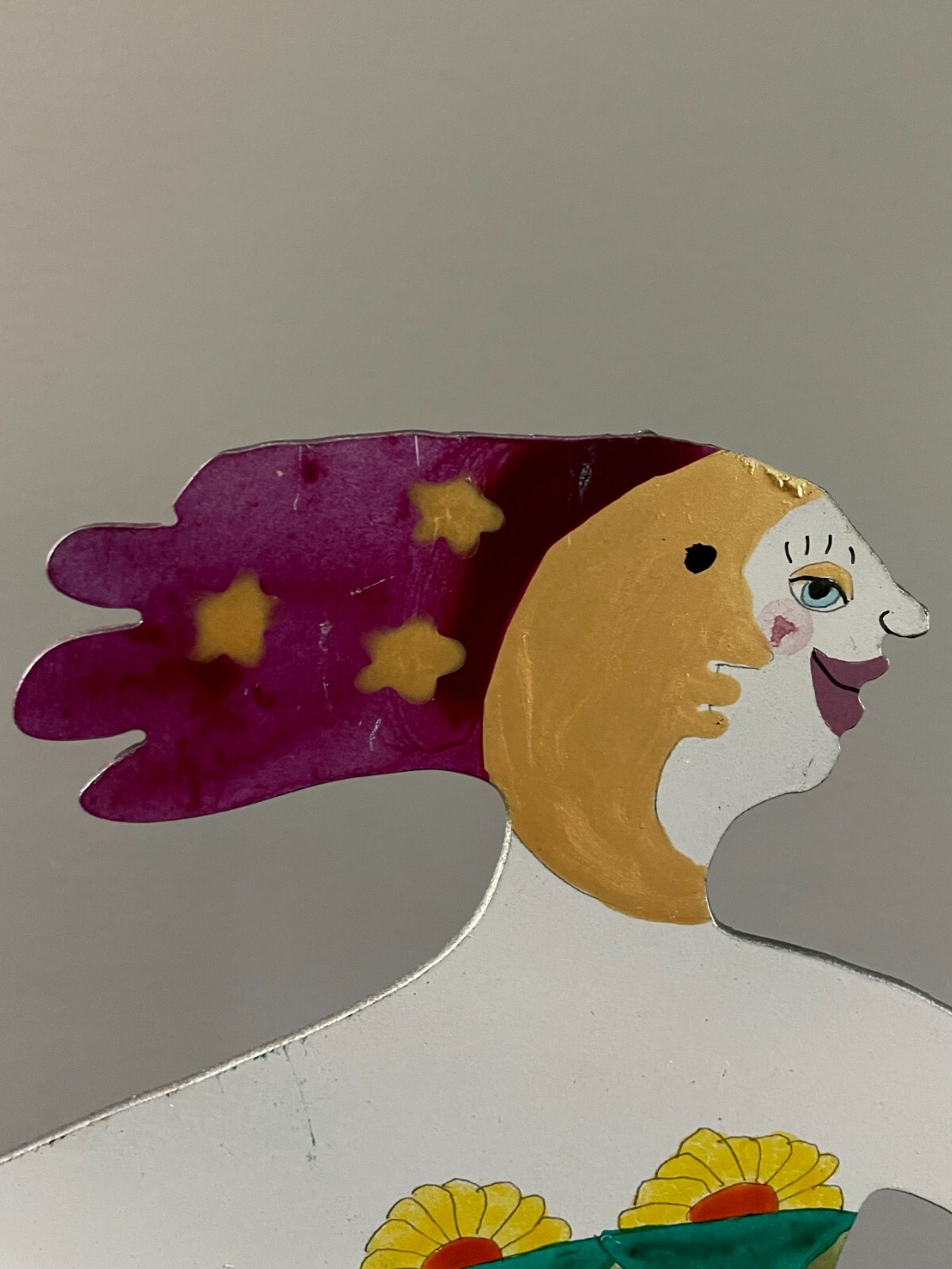 Collectible Judie Bomberger Cirque du Soleil Clown Crow Mama Metal Art ...