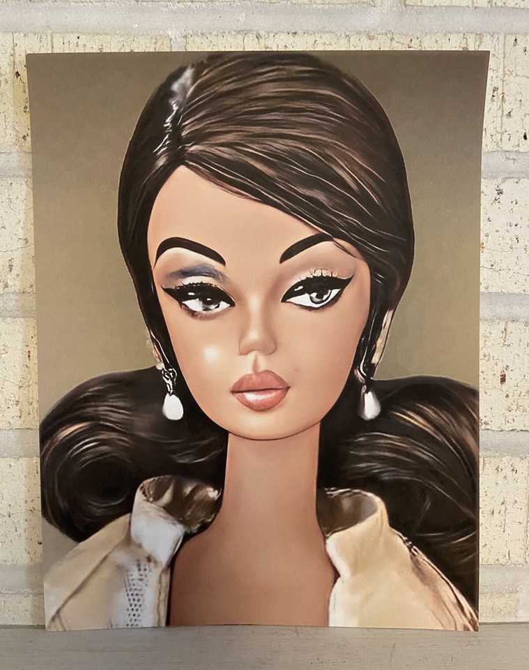 Retro Barbie Portrait Art Print 8x10 - AA Silkstone Barbie | eBay