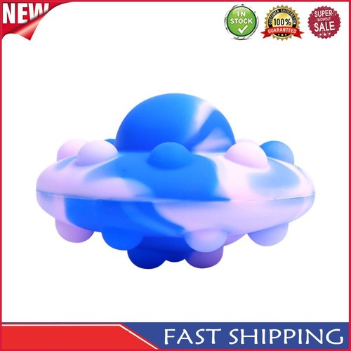 Silicone Ball 3D UFO Toys Stress Relief Push Bubble Toy (Blue Pink) | eBay