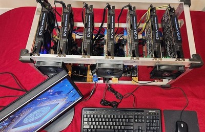 Complete Custom Built GPU Crypto Miner ( 7 x EVGA GTX 1070 Ti ) with ...