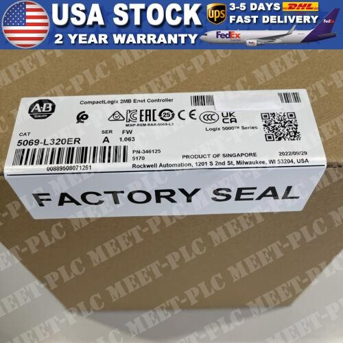AB 5069-L320ER /A CompactLogix 5380 Controller 2MB Surplus Sealed US ...