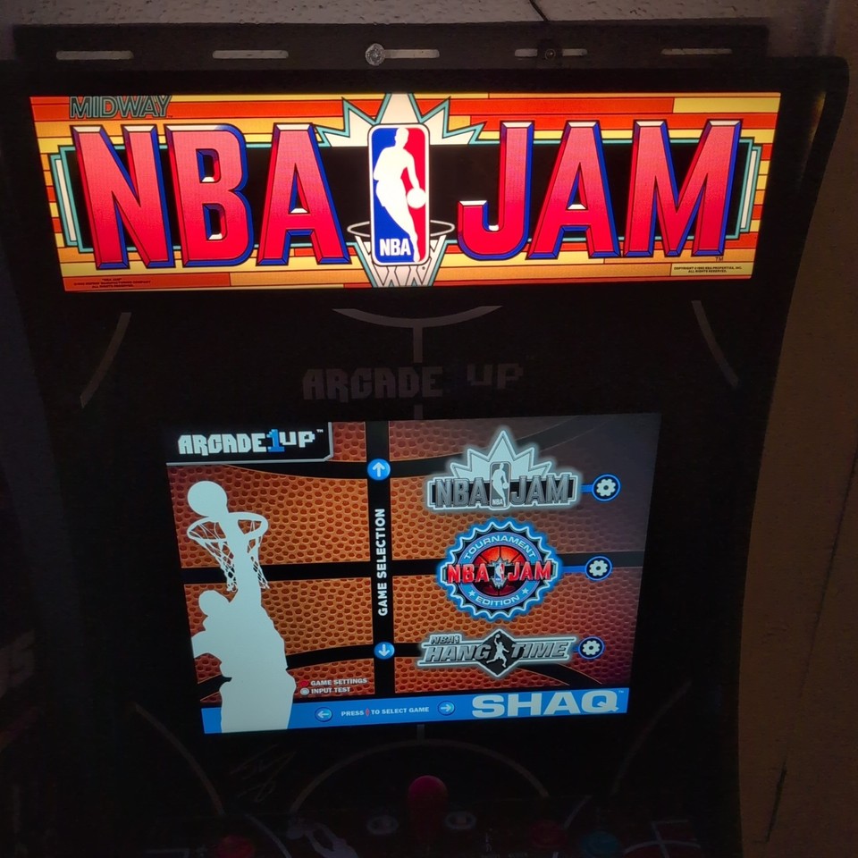 ARCADE1UP NBA JAM Shaq Edition Partycade 3 Games in 1 | eBay