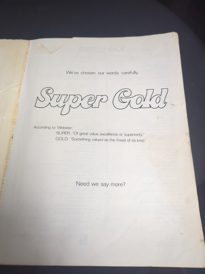 100 Guitar Super Gold No. 4 Music Book Tablature Screen Gems Columbia ...